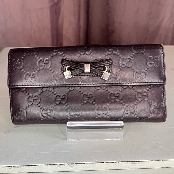 Gucci | Bags | Gucci Deep Purple 200s Princy Guccissma Continental ...